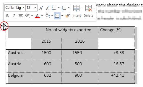 Tips for editing tables in Word – Glasgow Editors' Network
